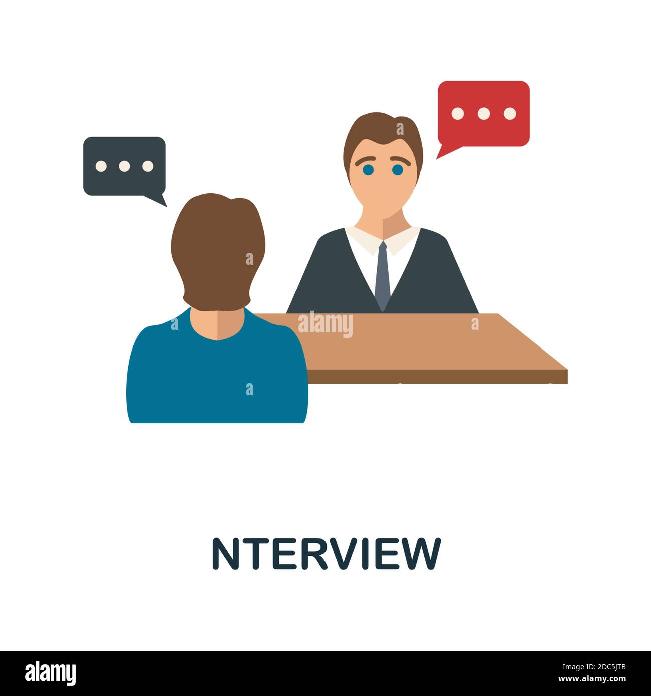 Interview icon. Simple element from human resources collection ...