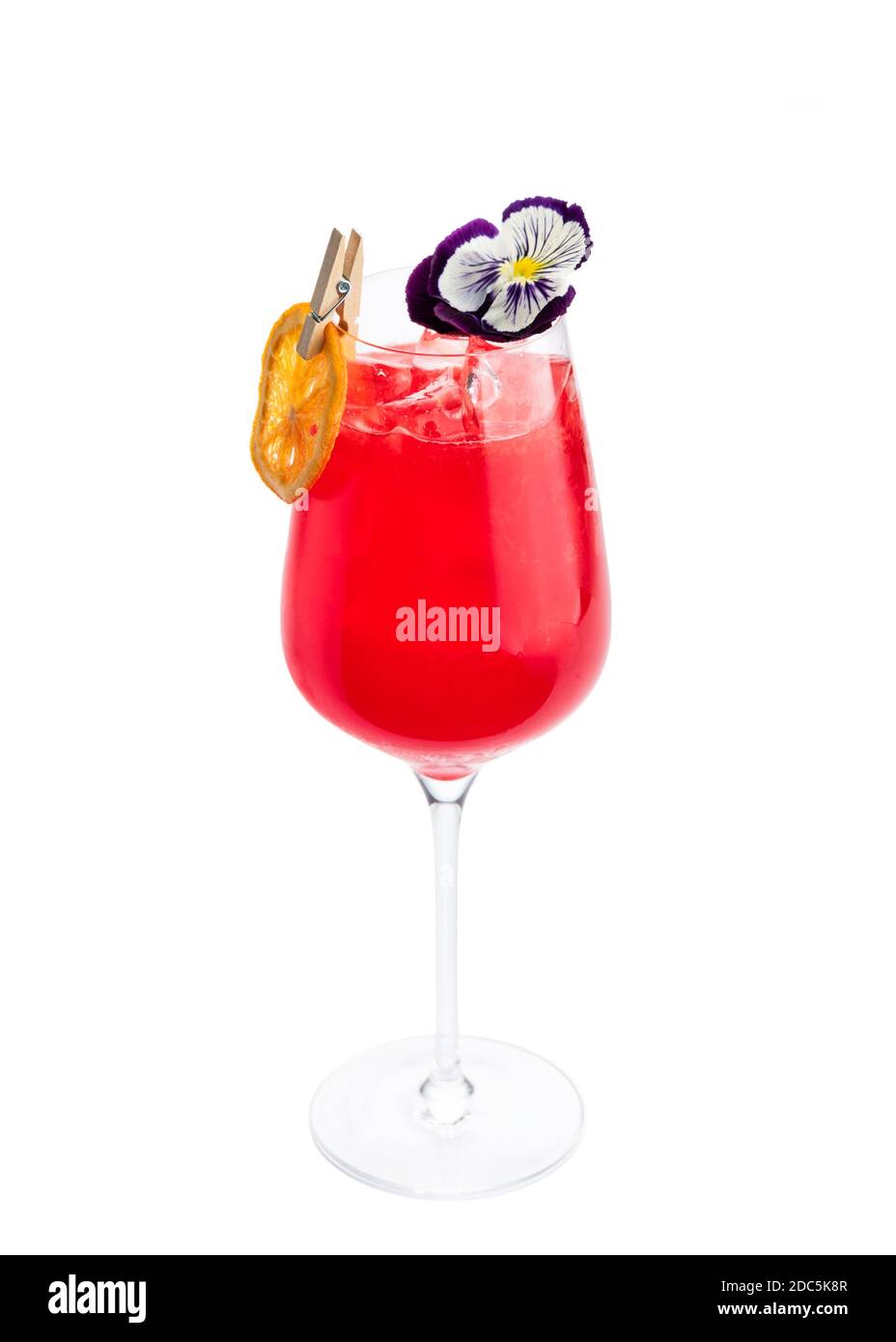 Venetian spritz cocktail alcoholic classic cocktail in a white wine ...