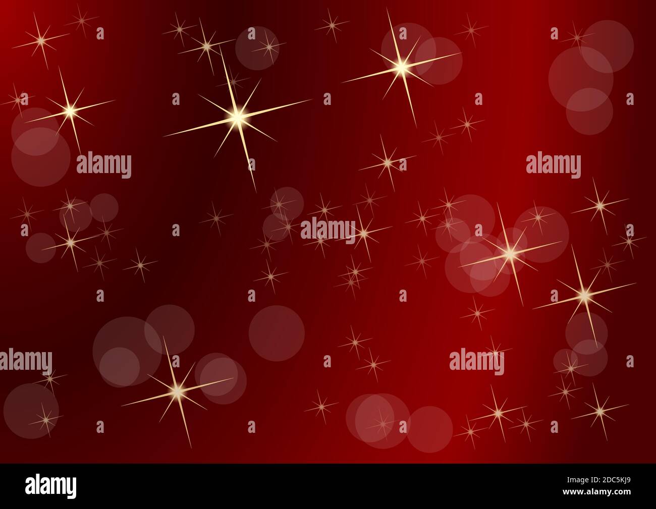 Christmas in red, empty background made with starry sky and blurry ...