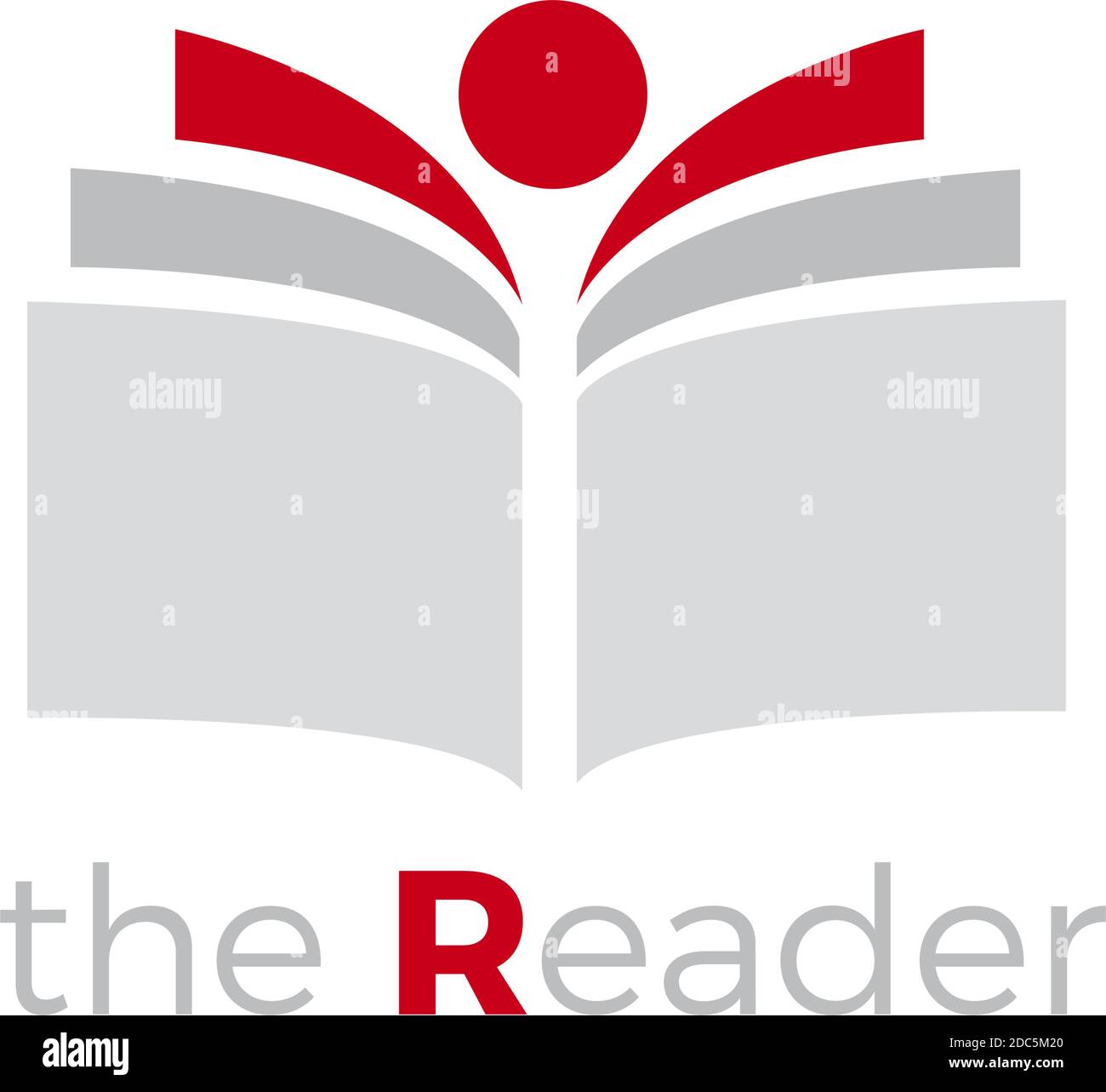 Creative logo of a abstract book reader. Vector isolated abstract ...