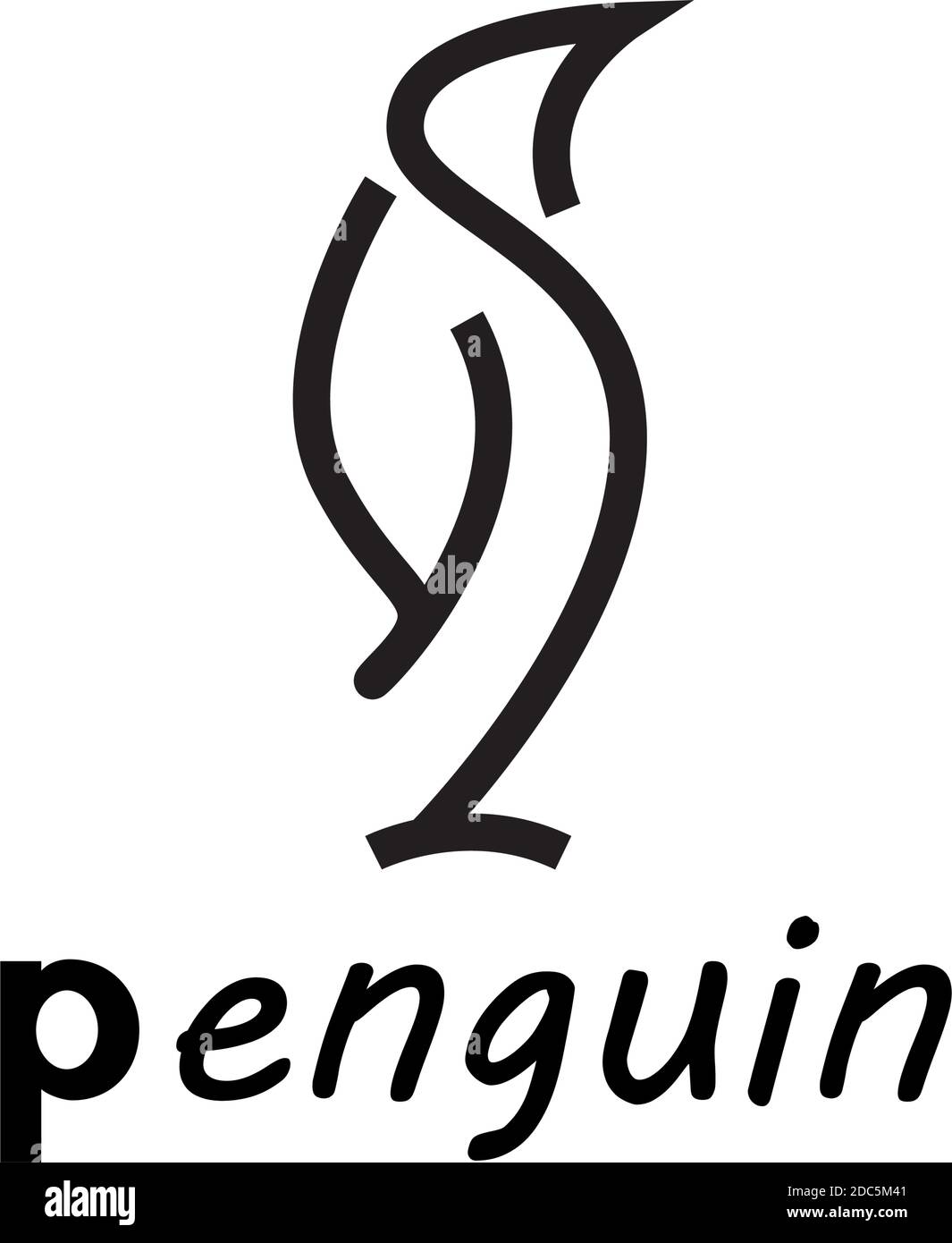 Penguin logo vector vector vectors hi-res stock photography and images ...