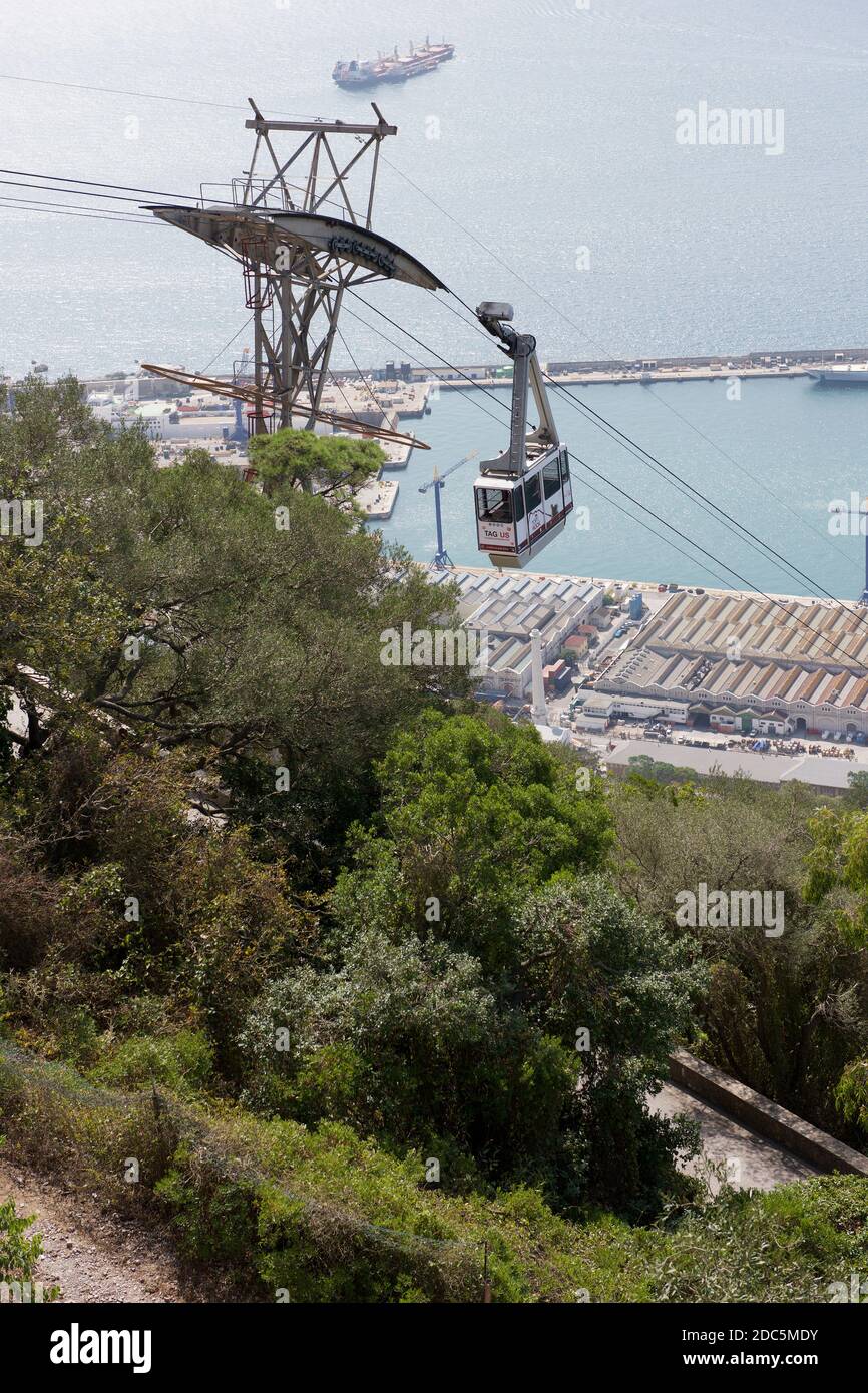 Cable Car at Gibraltar Stock Photo - Alamy