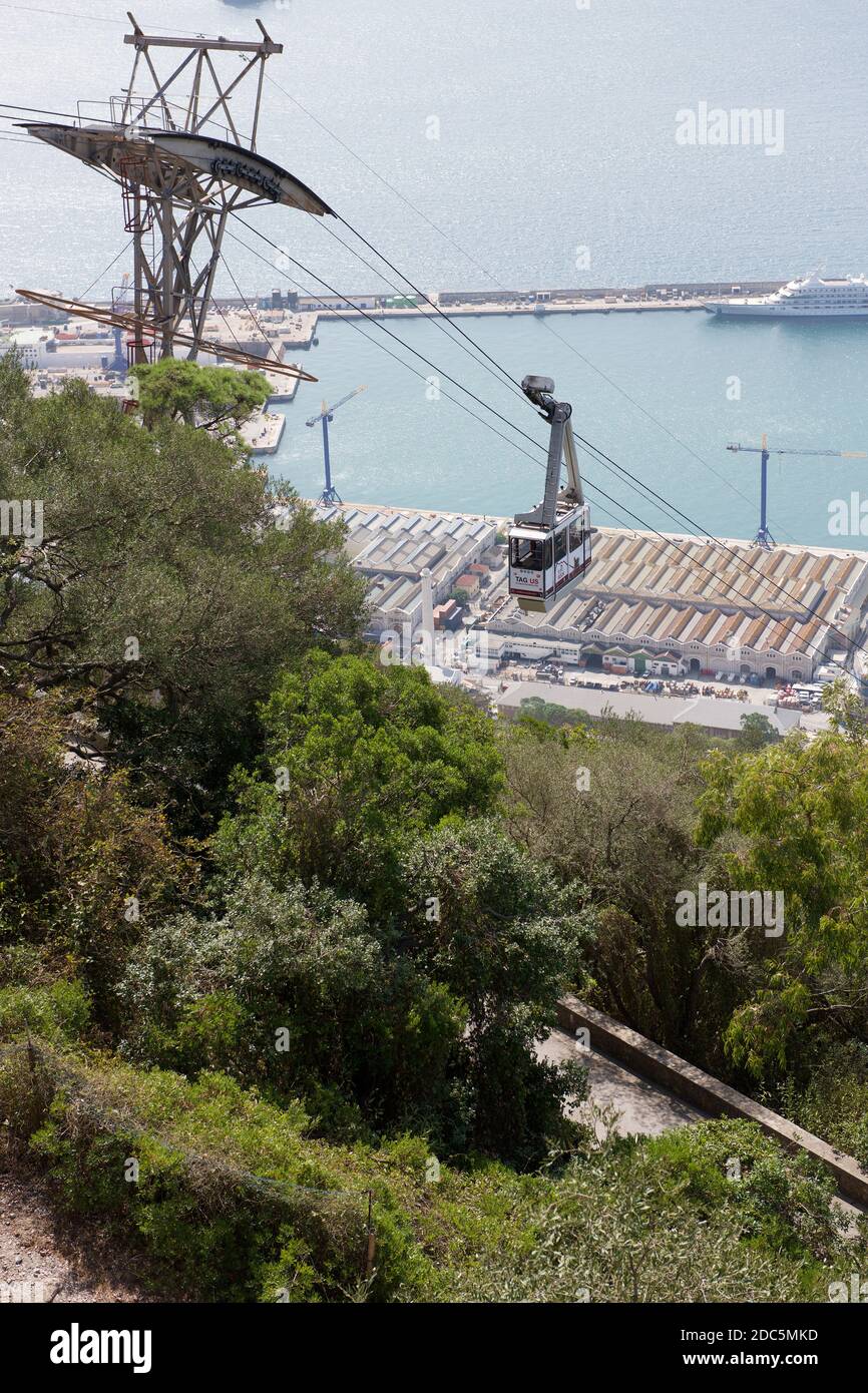 Cable Car at Gibraltar Stock Photo - Alamy