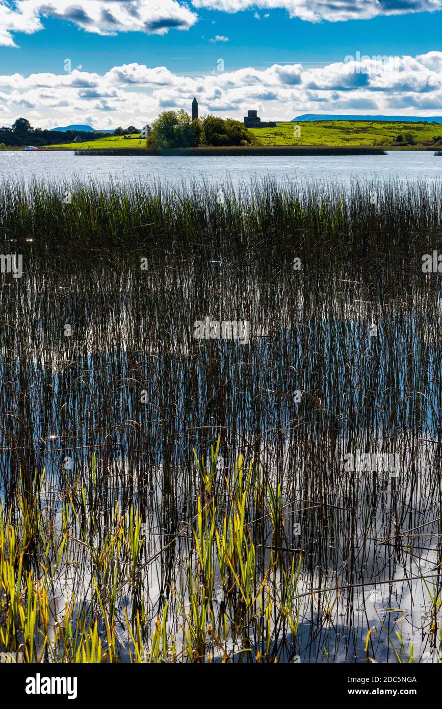 Devenish Island Monastic site, Enniskillen, Co. Fermanagh, Northern ...