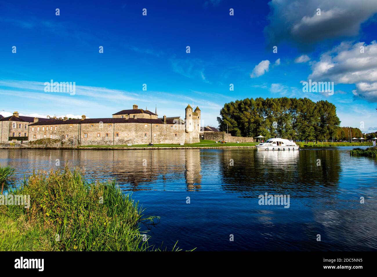 Cruise boats at Enniskillen Castle, Co. Fermanagh, Northern Ireland ...