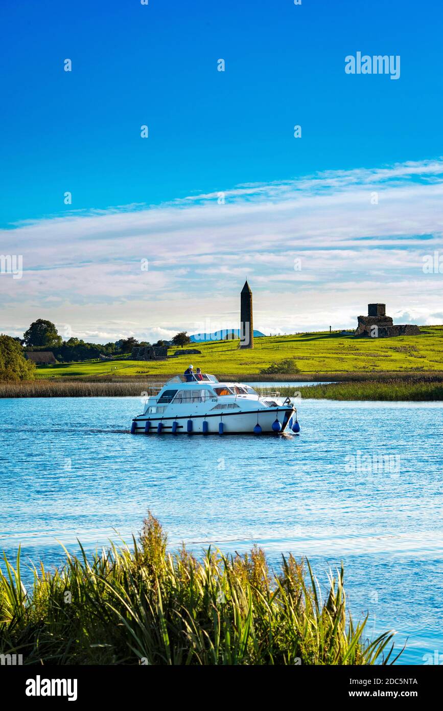 Devenish Island Monastic site, Enniskillen, Co. Fermanagh, Northern ...