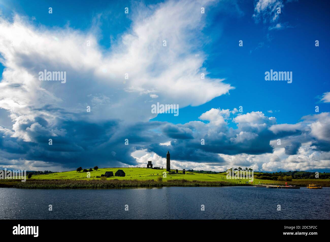 Devenish Island Monastic site, Enniskillen, Co. Fermanagh, Northern ...