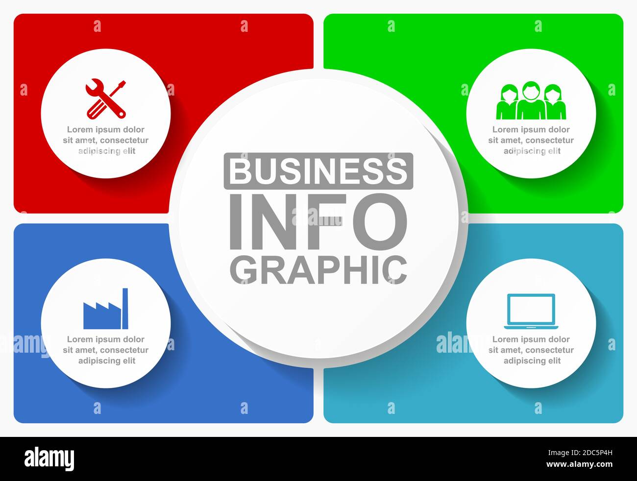 Business infographic vector template with 4 options Stock Vector Image ...