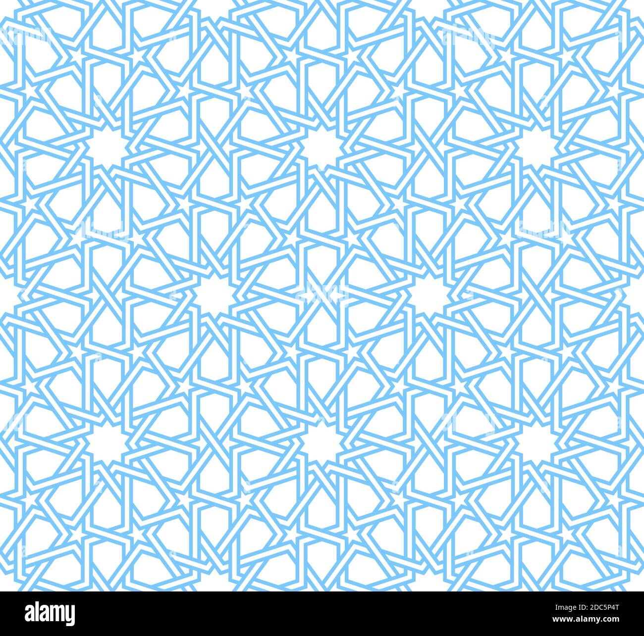 Traditional moorish tangled pattern. Seamless vector background. Plain ...