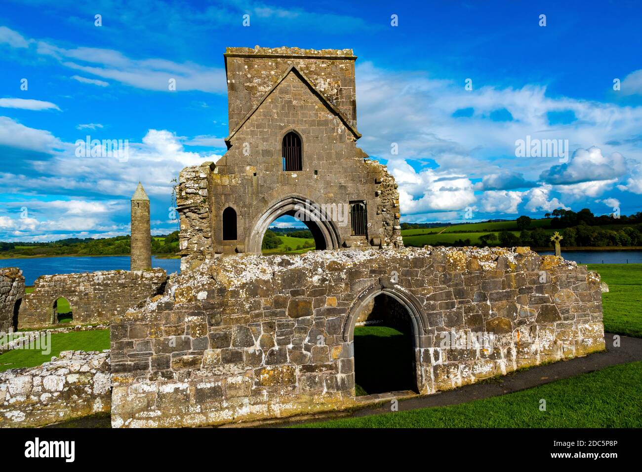 Devenish Island Monastic site, Enniskillen, Co. Fermanagh, Northern ...