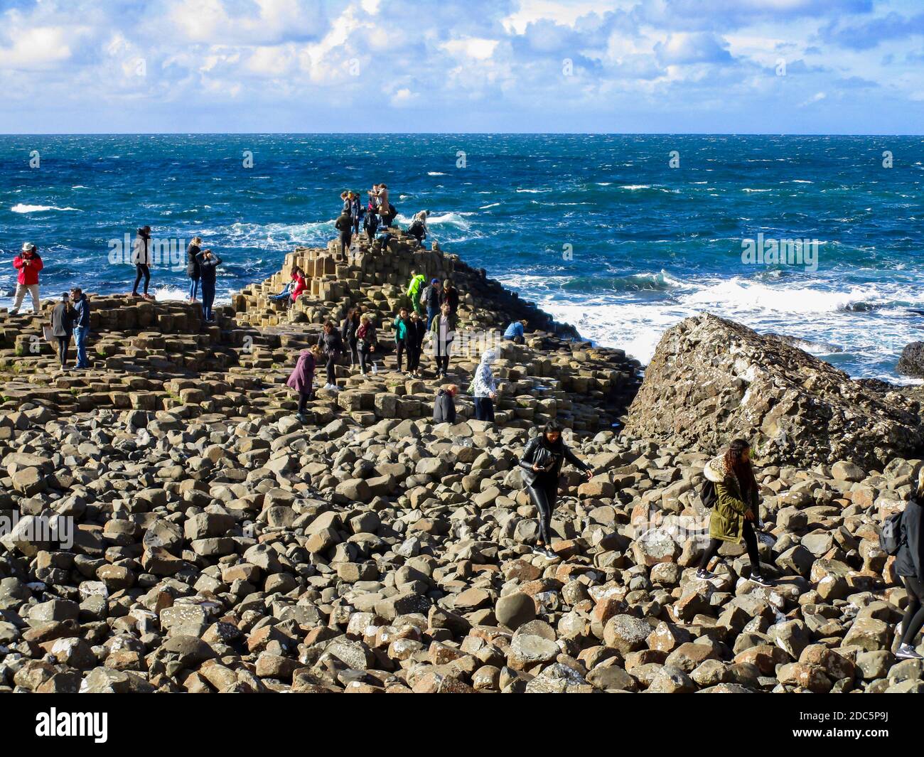 Bushmills, County Antrim, Northern Ireland - September 21, 2018: Giant ...