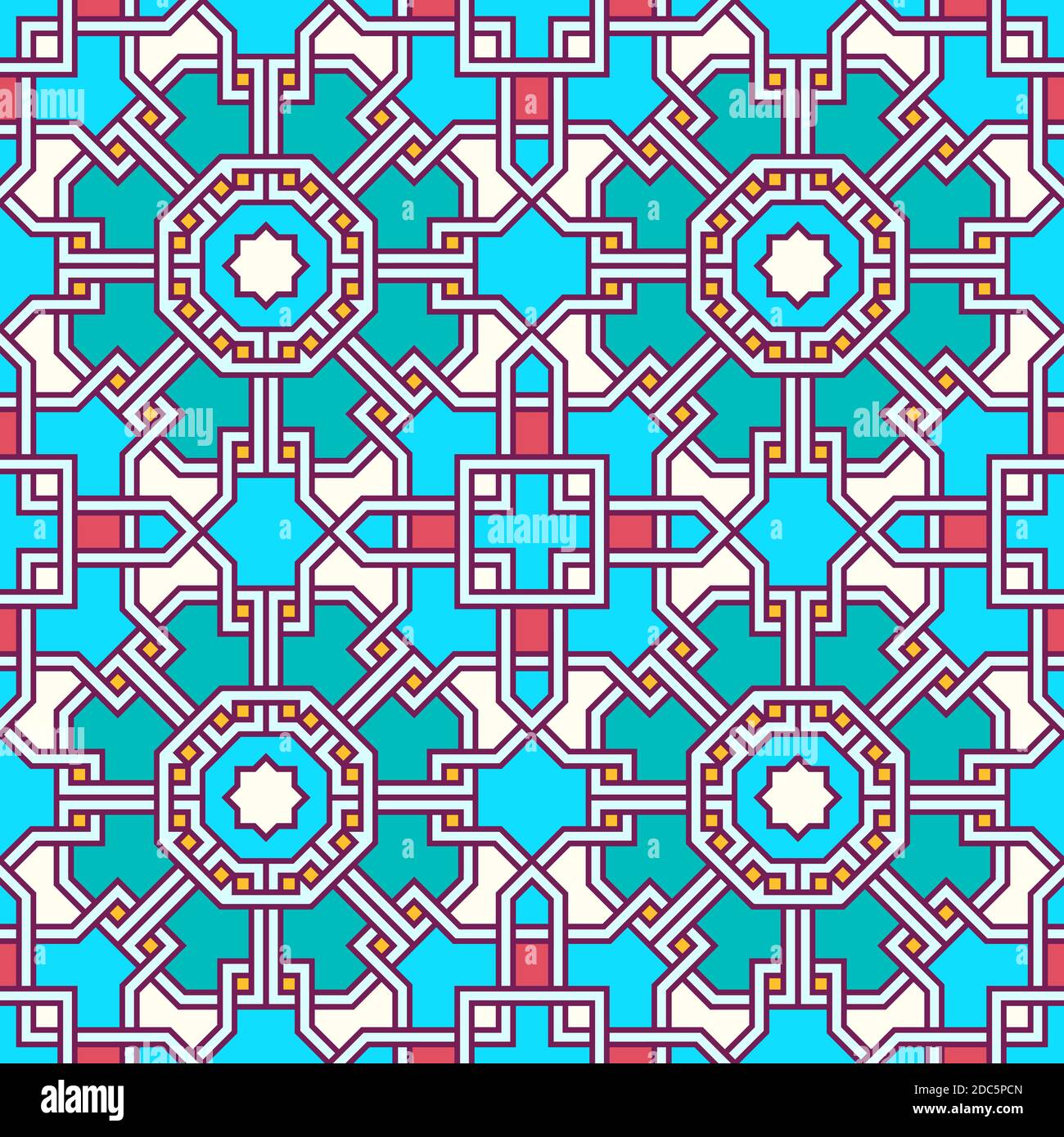 Tangled modern pattern, based on traditional oriental patterns ...