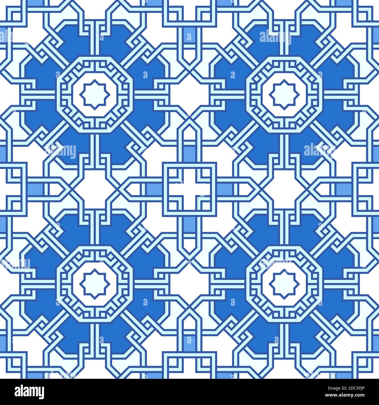 Tangled modern pattern, based on traditional oriental patterns ...