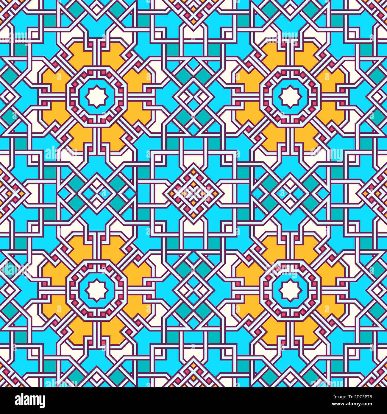 Tangled modern pattern, based on traditional oriental patterns ...