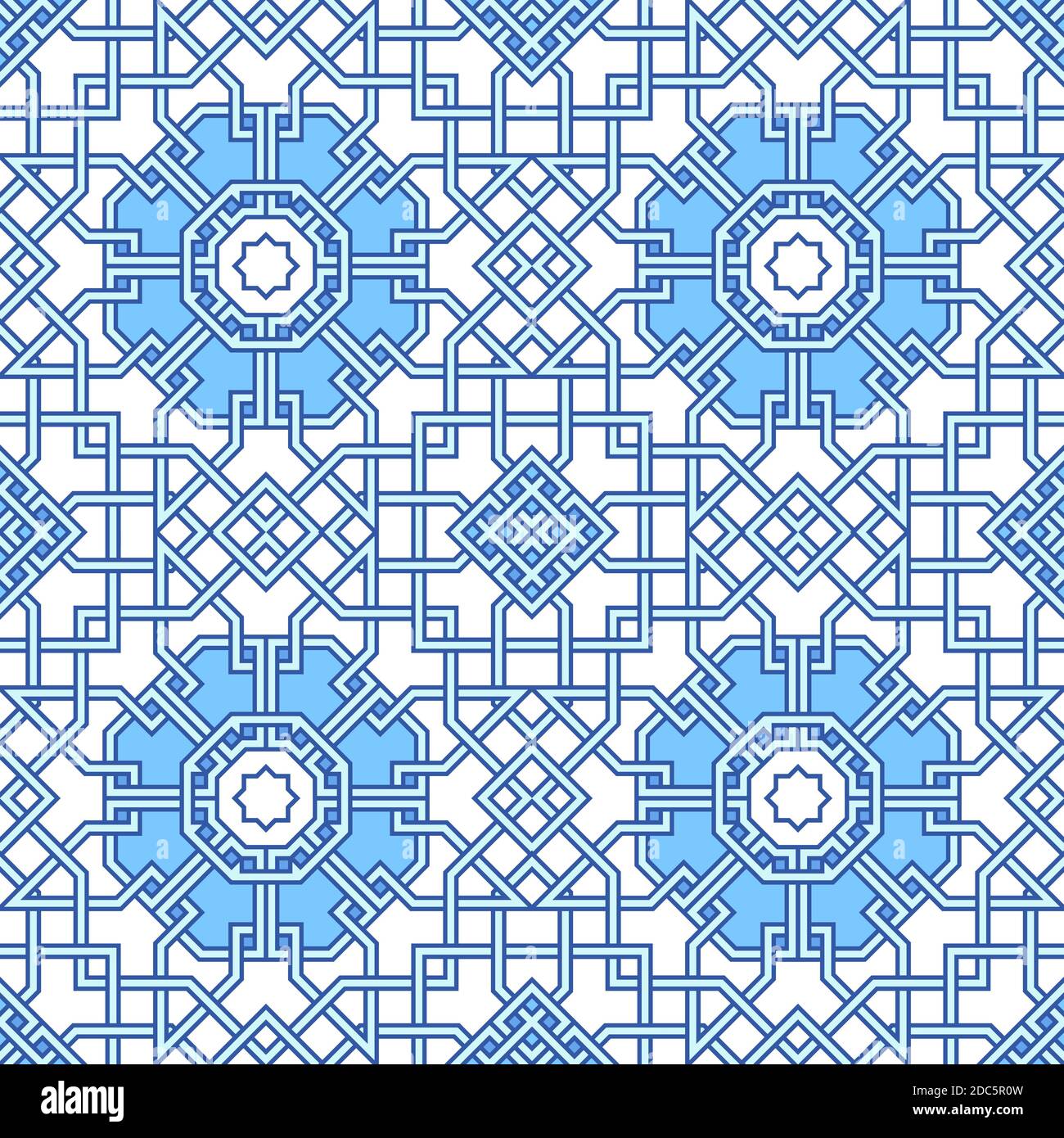 Tangled modern pattern, based on traditional oriental patterns ...