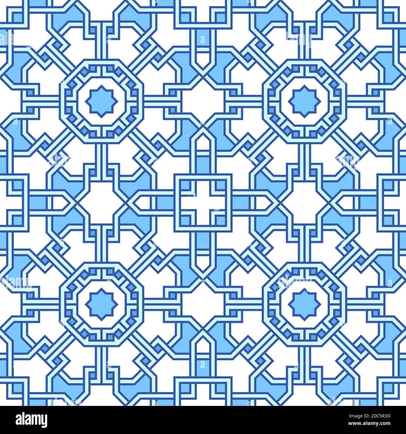 Tangled modern pattern, based on traditional oriental patterns ...