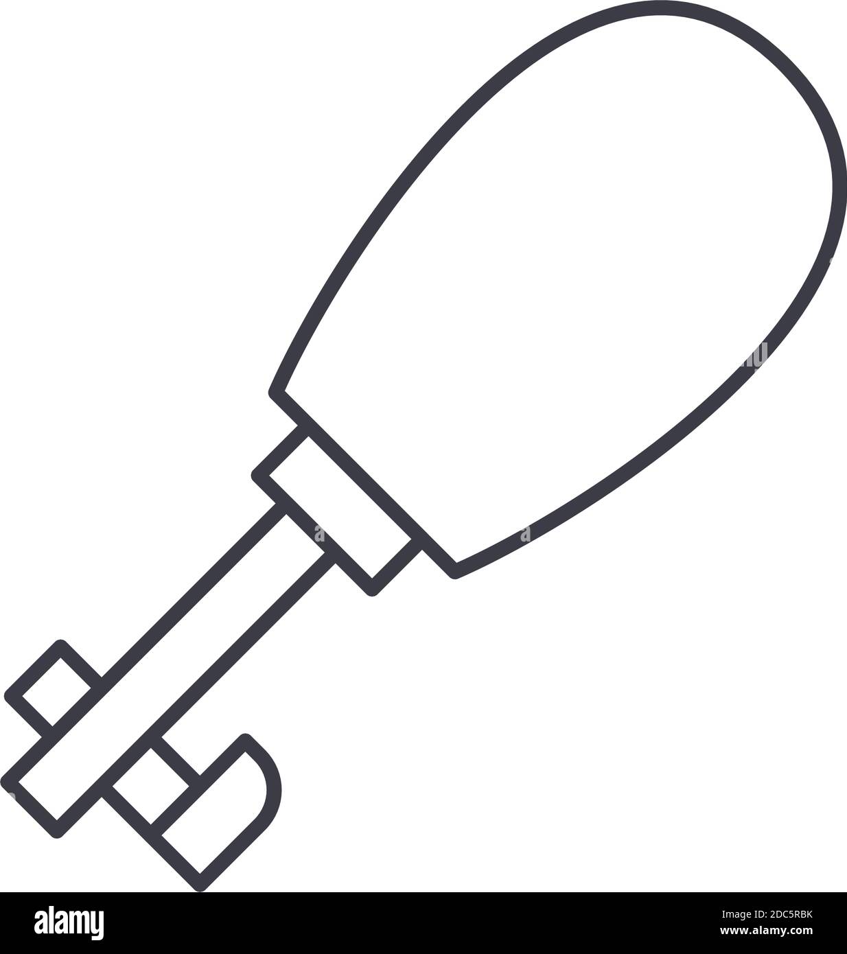 Leathercraft tool icon, linear isolated illustration, thin line vector ...