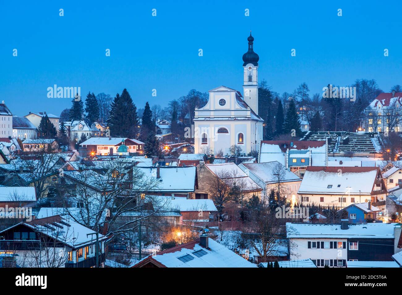 geography / travel, Germany, Bavaria, Murnau at Staffelsee, view across ...