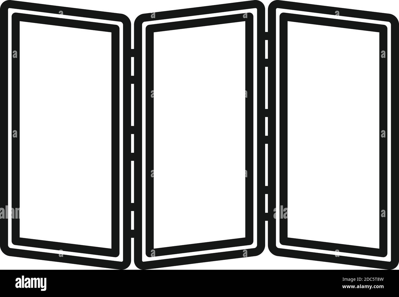 Folding wood wall icon, outline style Stock Vector Image & Art - Alamy