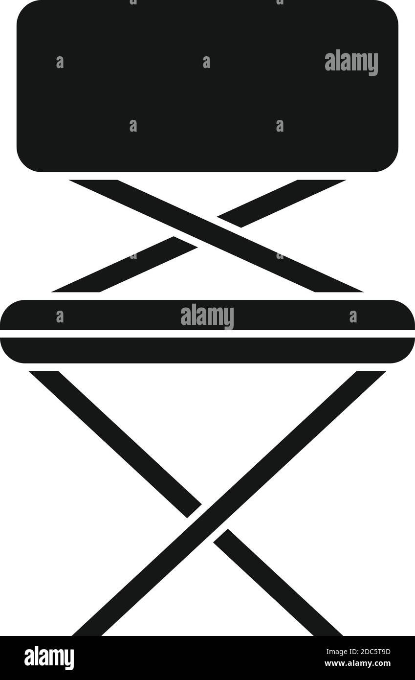 Folding plastic chair icon, simple style Stock Vector Image & Art - Alamy