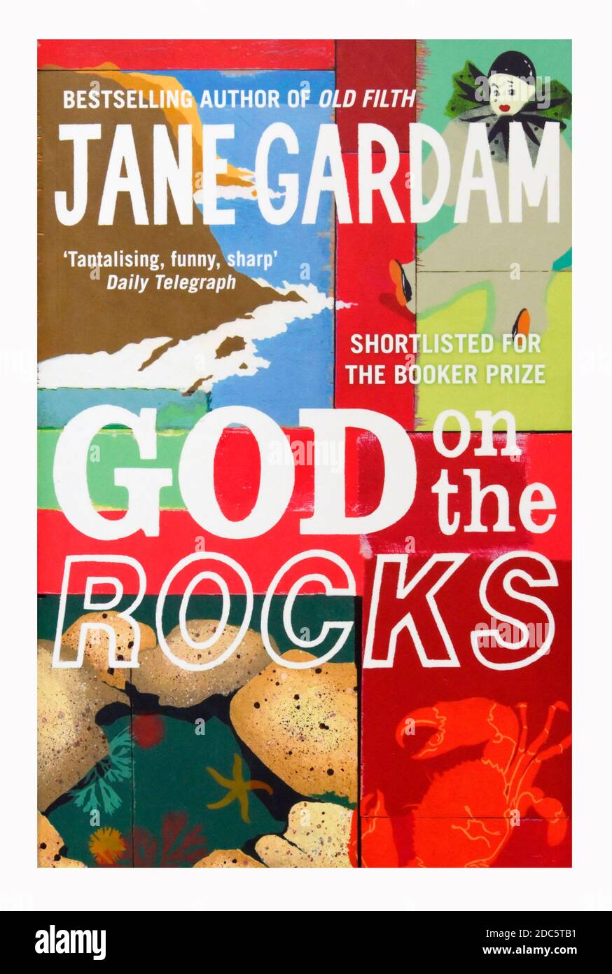 Book cover "God on the Rocks" by Jane Gardam Stock Photo - Alamy