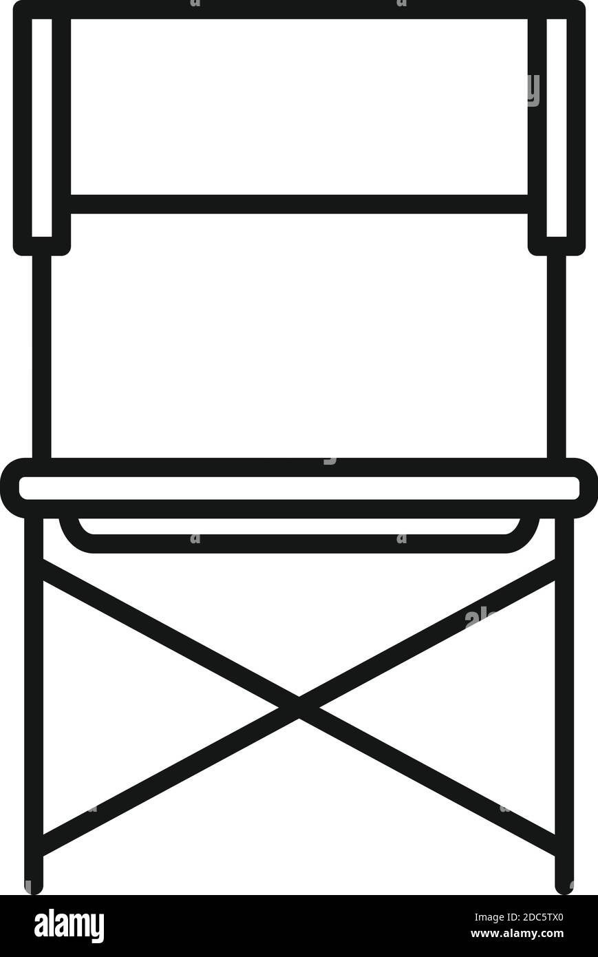 Folding garden chair icon, outline style Stock Vector Image & Art - Alamy