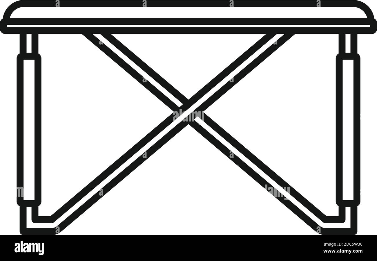 Folding steel table icon, outline style Stock Vector Image & Art - Alamy