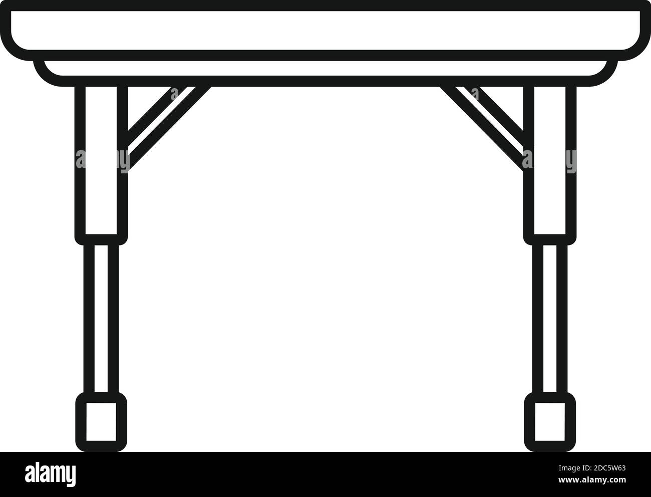 Folding modern table icon, outline style Stock Vector Image & Art - Alamy
