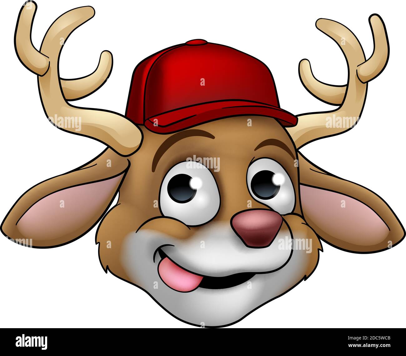 Christmas card cap merry Stock Vector Images - Alamy