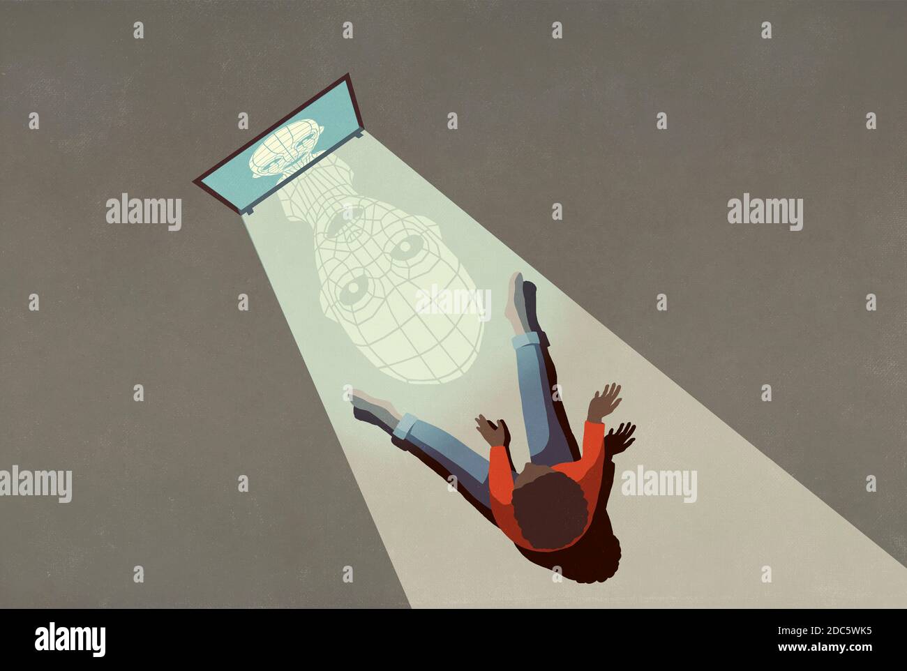 Computer boy shadow hi-res stock photography and images - Alamy