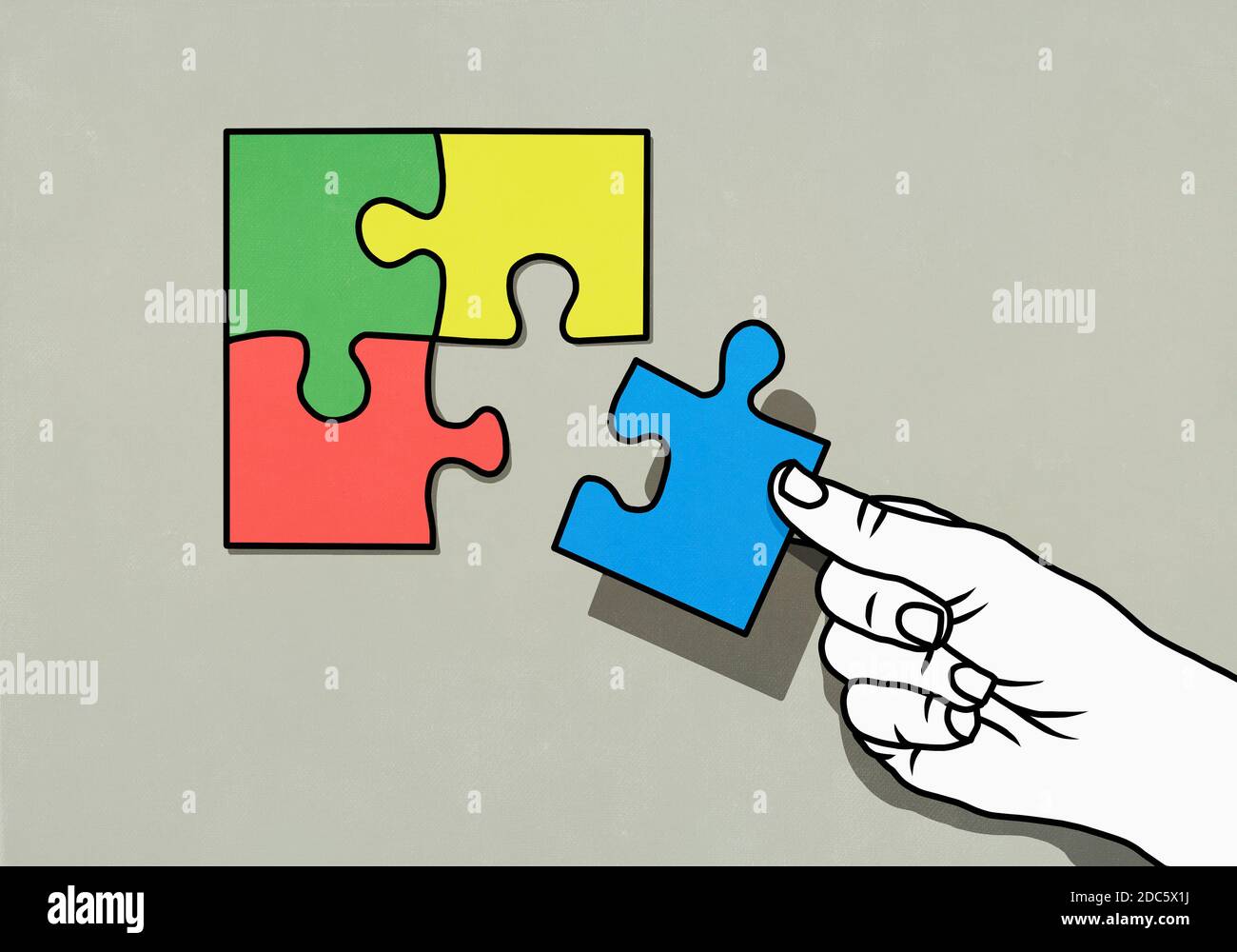 Completing final part hi-res stock photography and images - Alamy