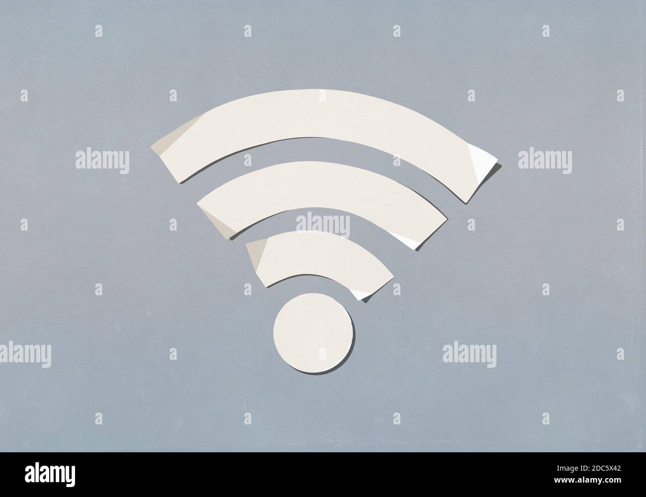Paper wifi symbol Stock Photo - Alamy