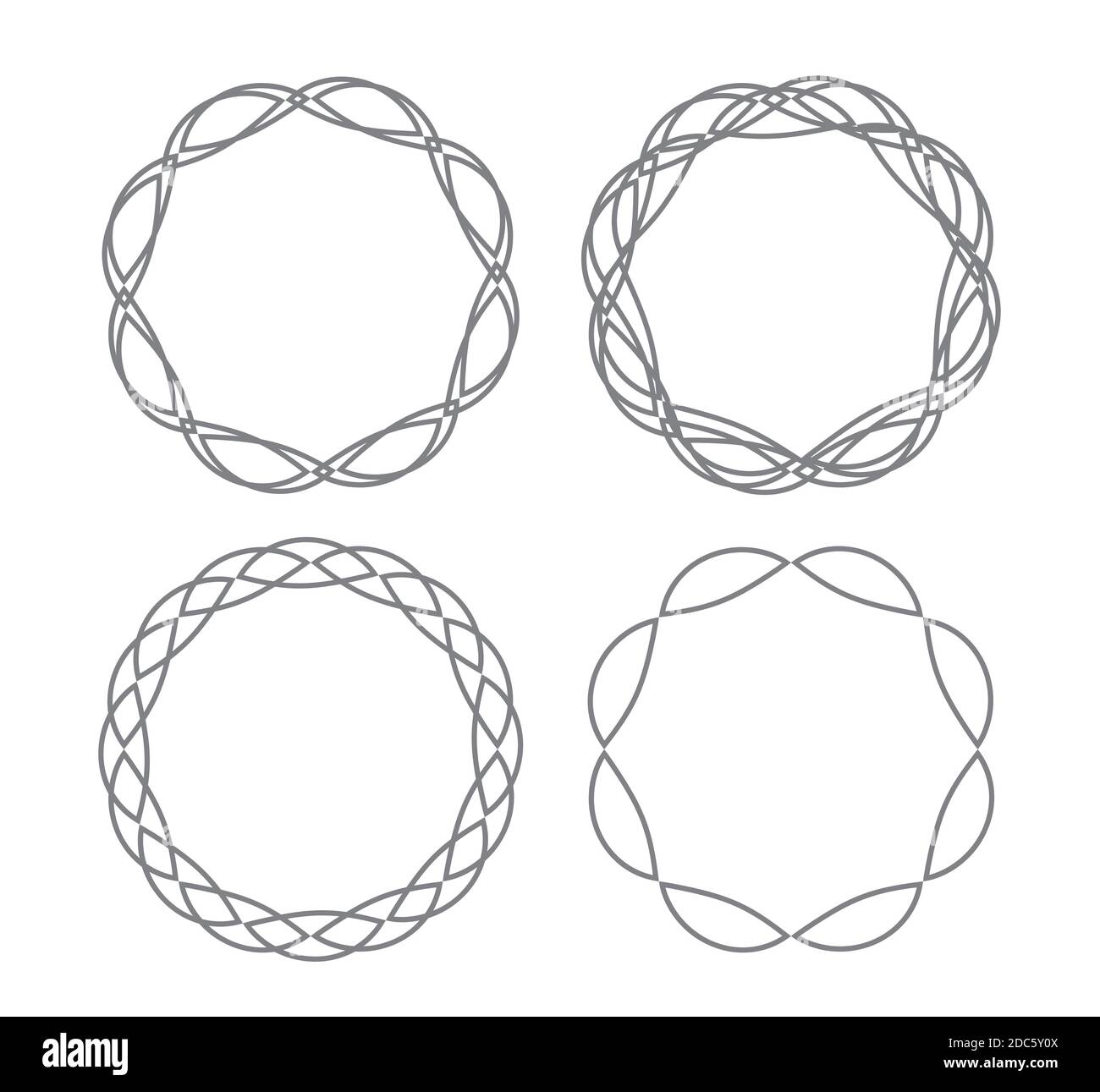 Abstract simple circle geometric frame. Illustration Stock Photo - Alamy