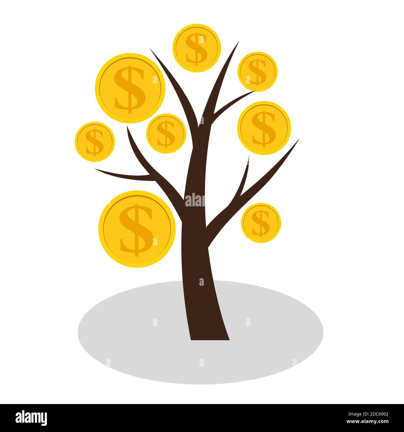 Financial concept. Money tree - symbol of successful business ...
