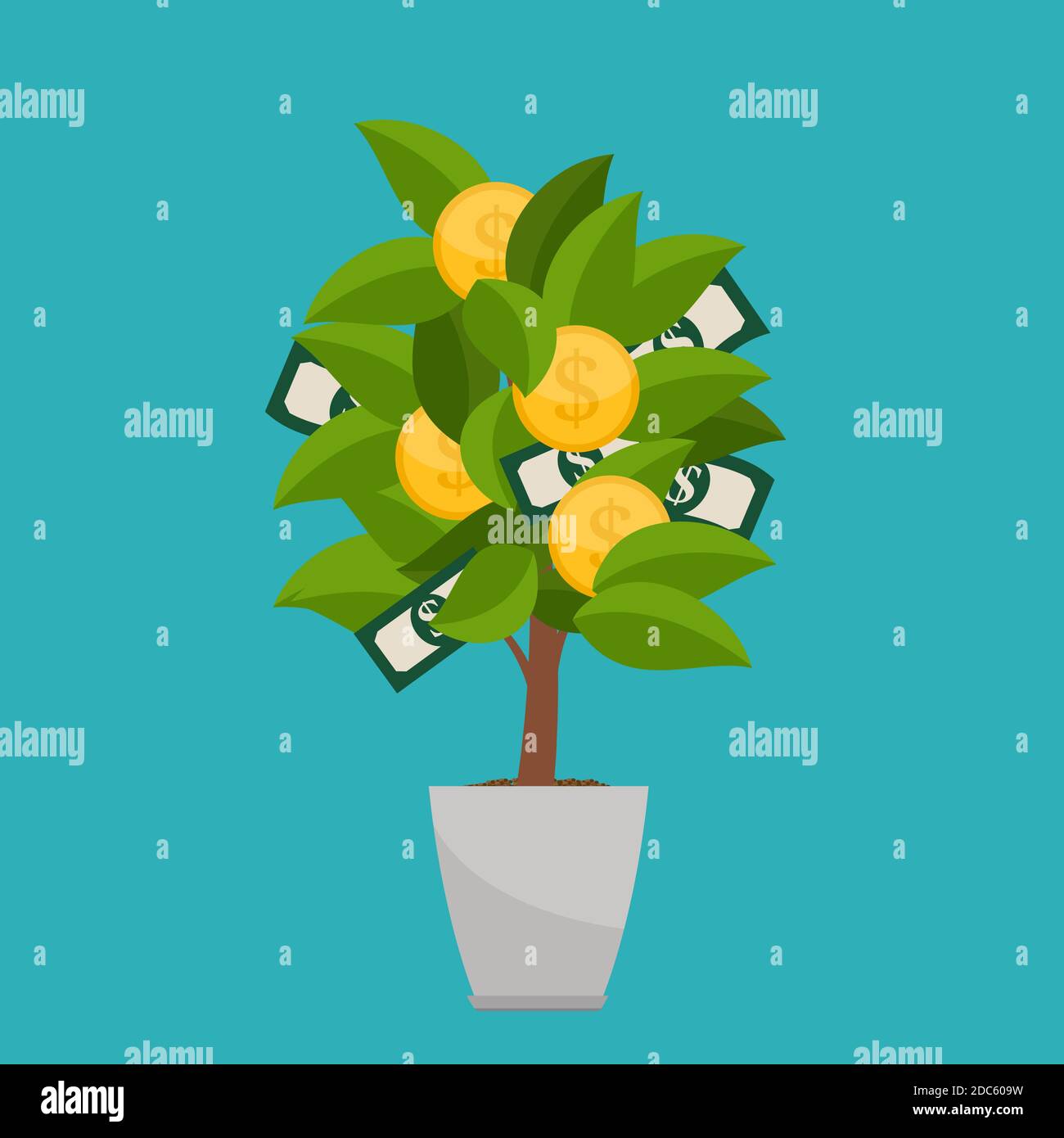 Financial concept. Money tree - symbol of successful business ...