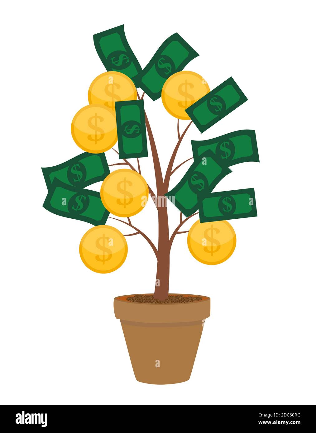 Financial concept. Money tree - symbol of successful business ...