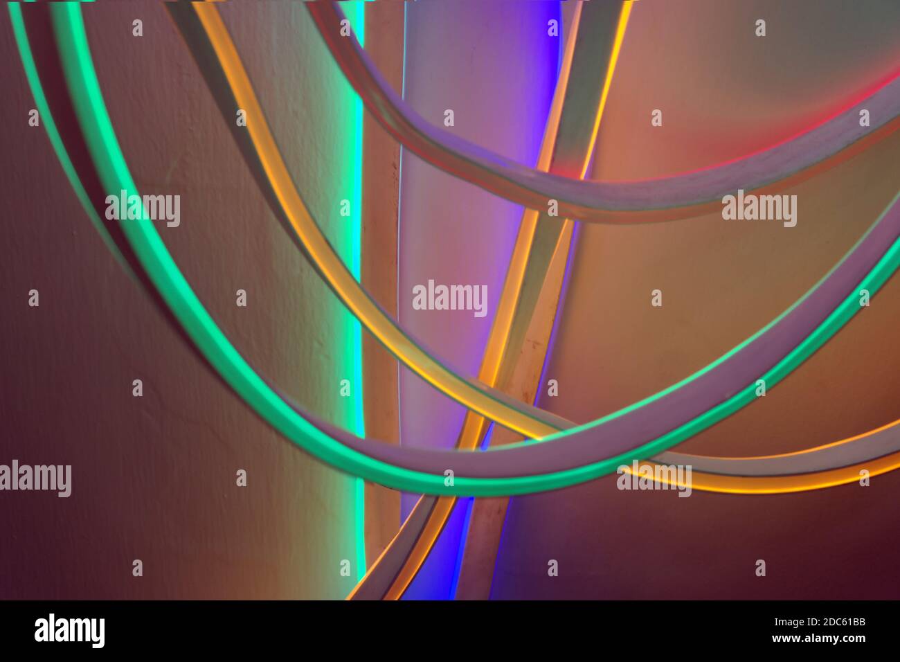 Colorful neon lights background. Texture design, bright poster. Led ...