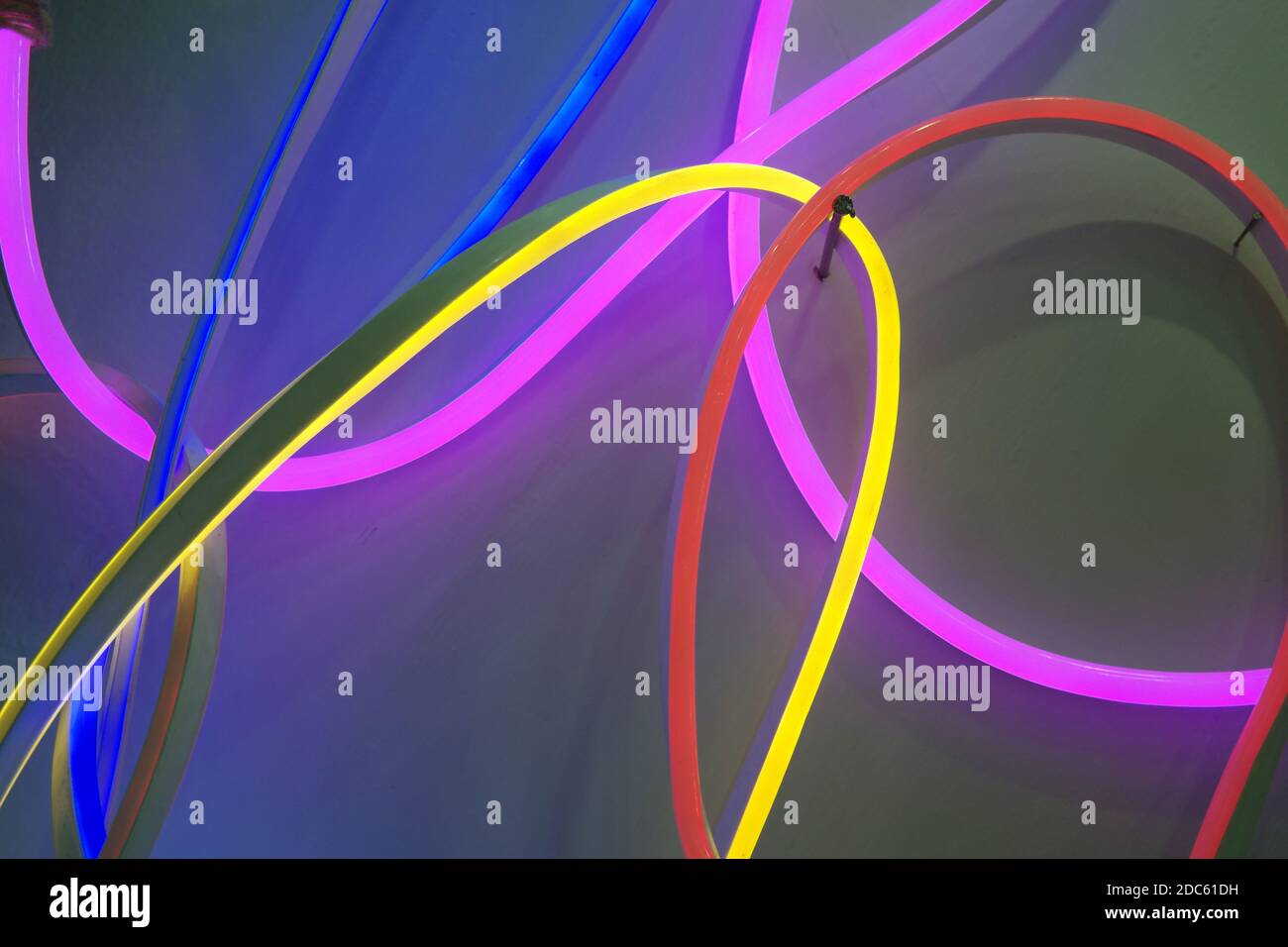 Colorful neon lights background. Texture design, bright poster. Led ...