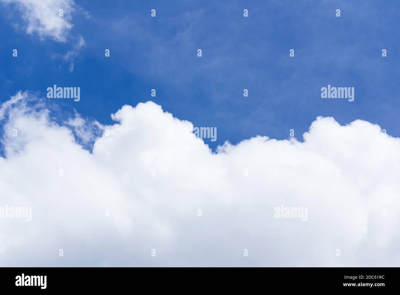 The fluffy beautiful white clouds in the blue sky - great for ...