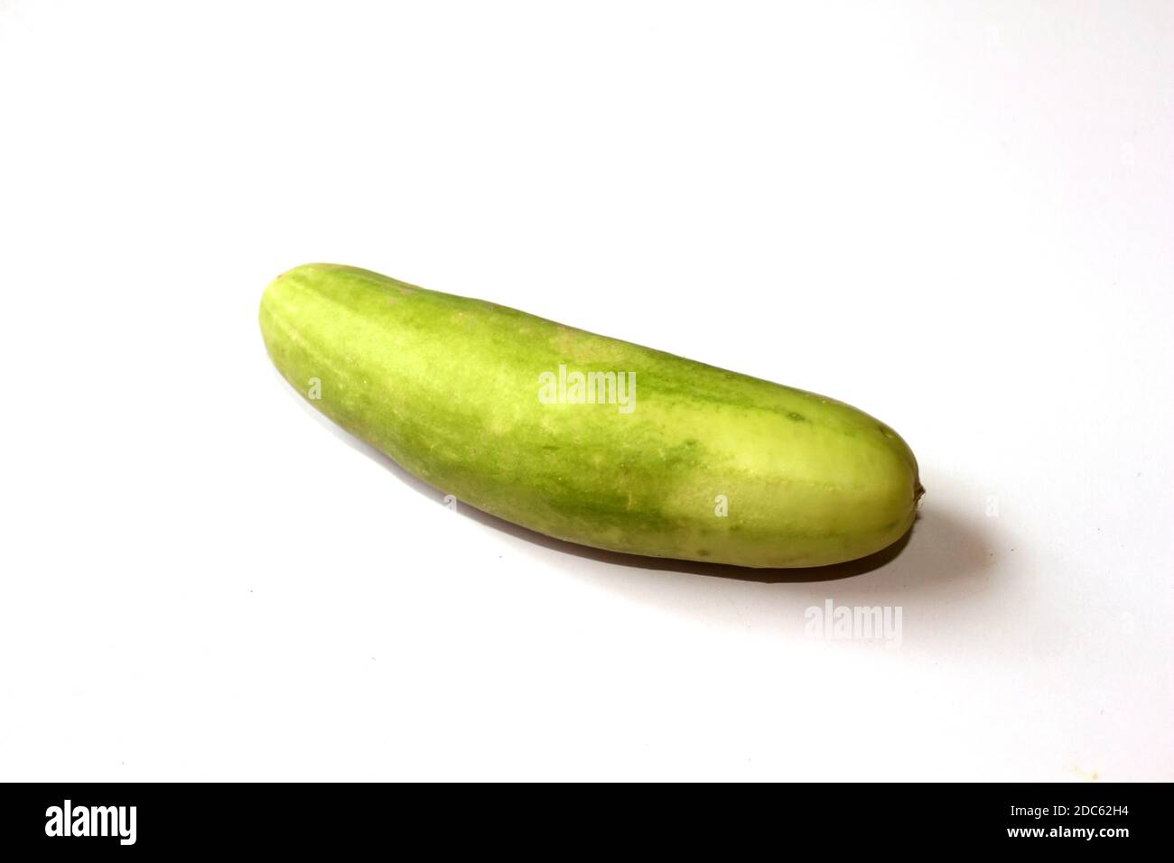 Fresh Organic Green Cucumber, Kakdi Healthy Vegetable over on white ...