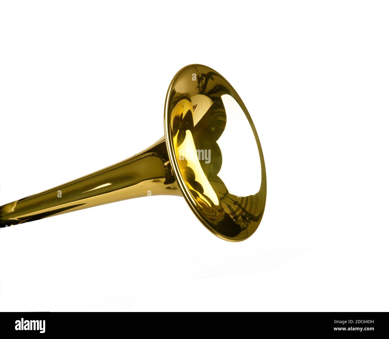 VALVE TROMBONE AGAINST WHITE BACKGROUND Stock Photo - Alamy