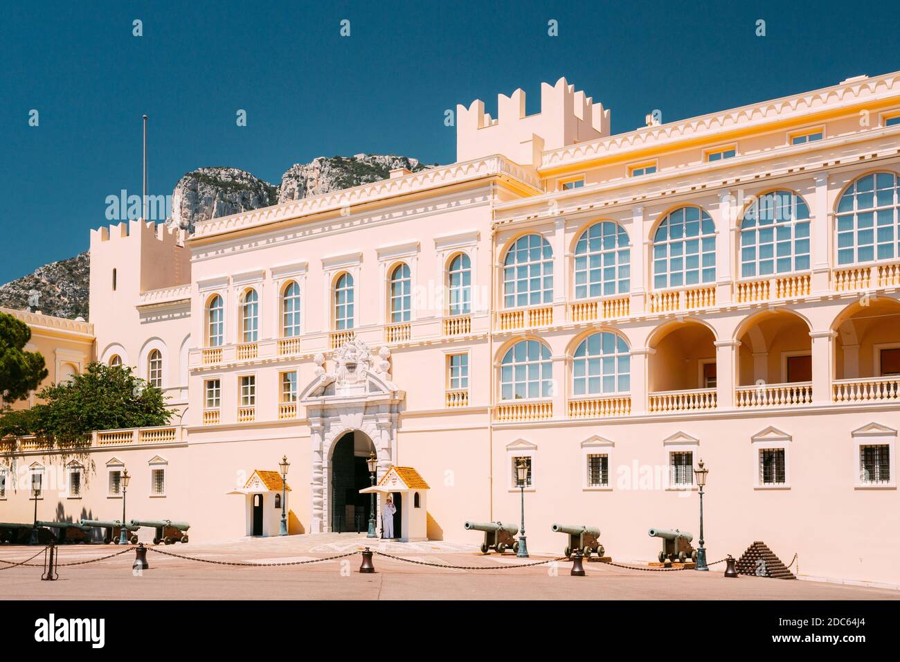Monte-Carlo, Monaco. Royal palace, residence of Prince of Monaco Stock ...