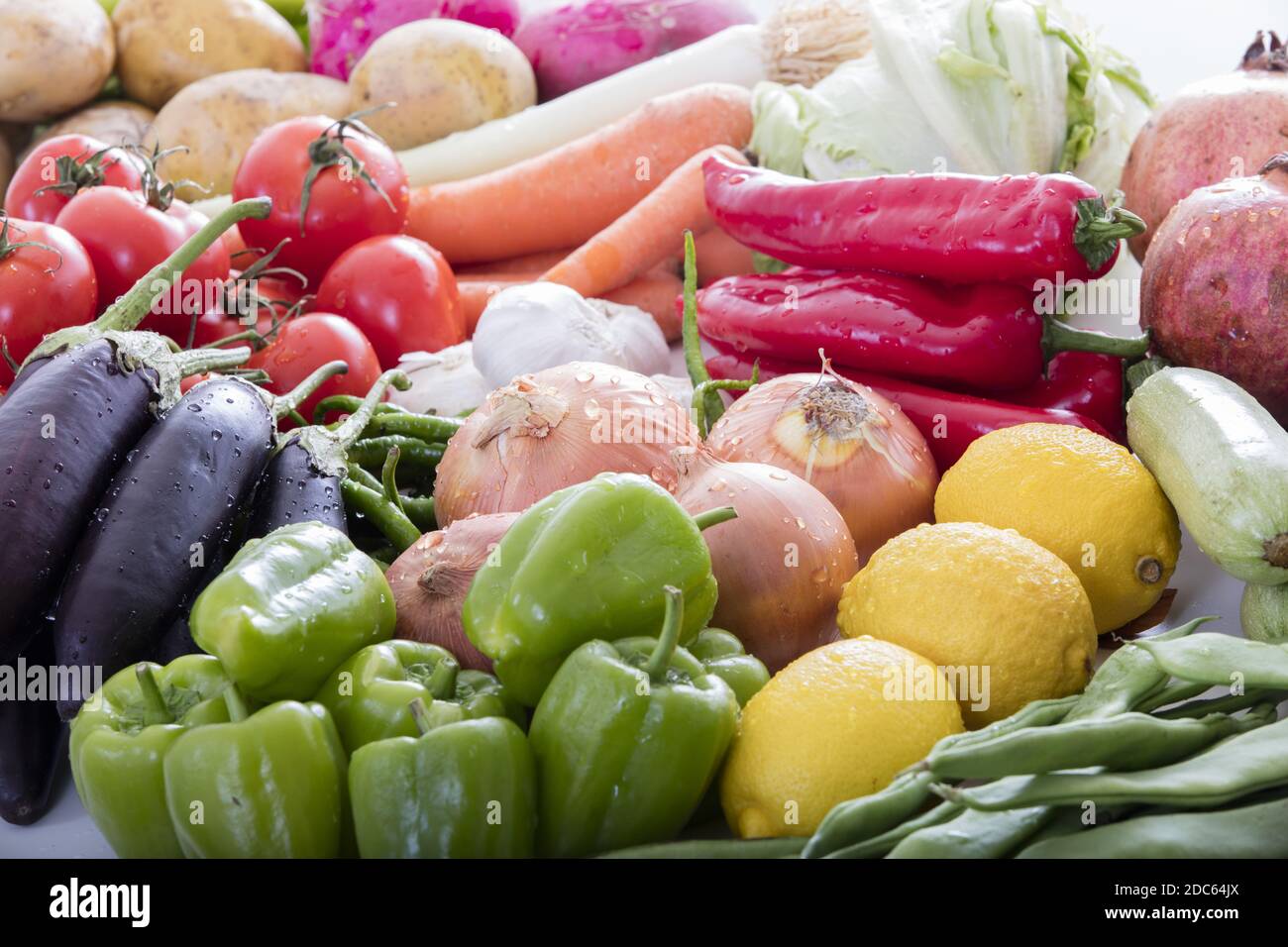 Top view ripe vegetables hi-res stock photography and images - Alamy