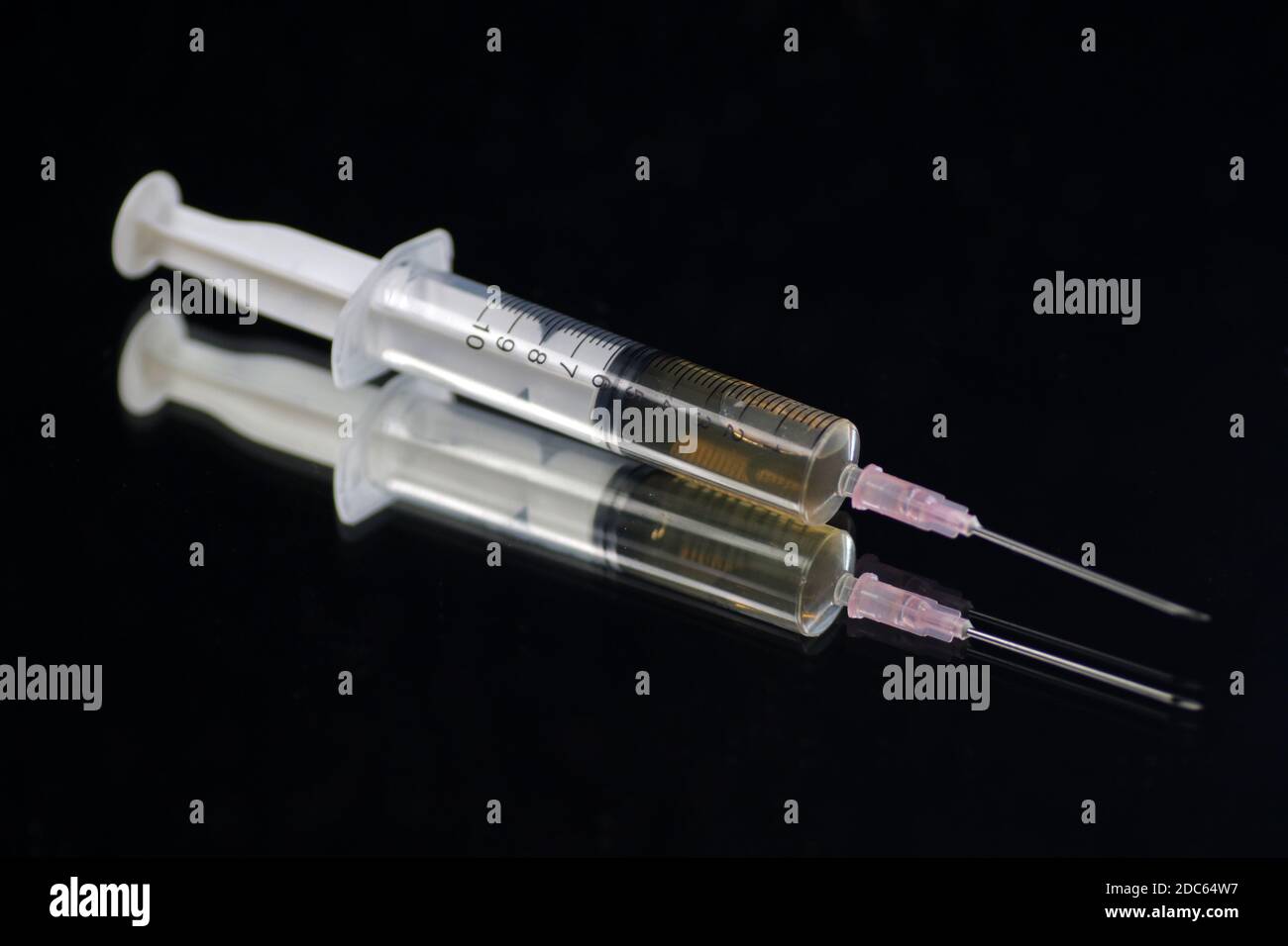 Plastic syringe for injection Stock Photo - Alamy