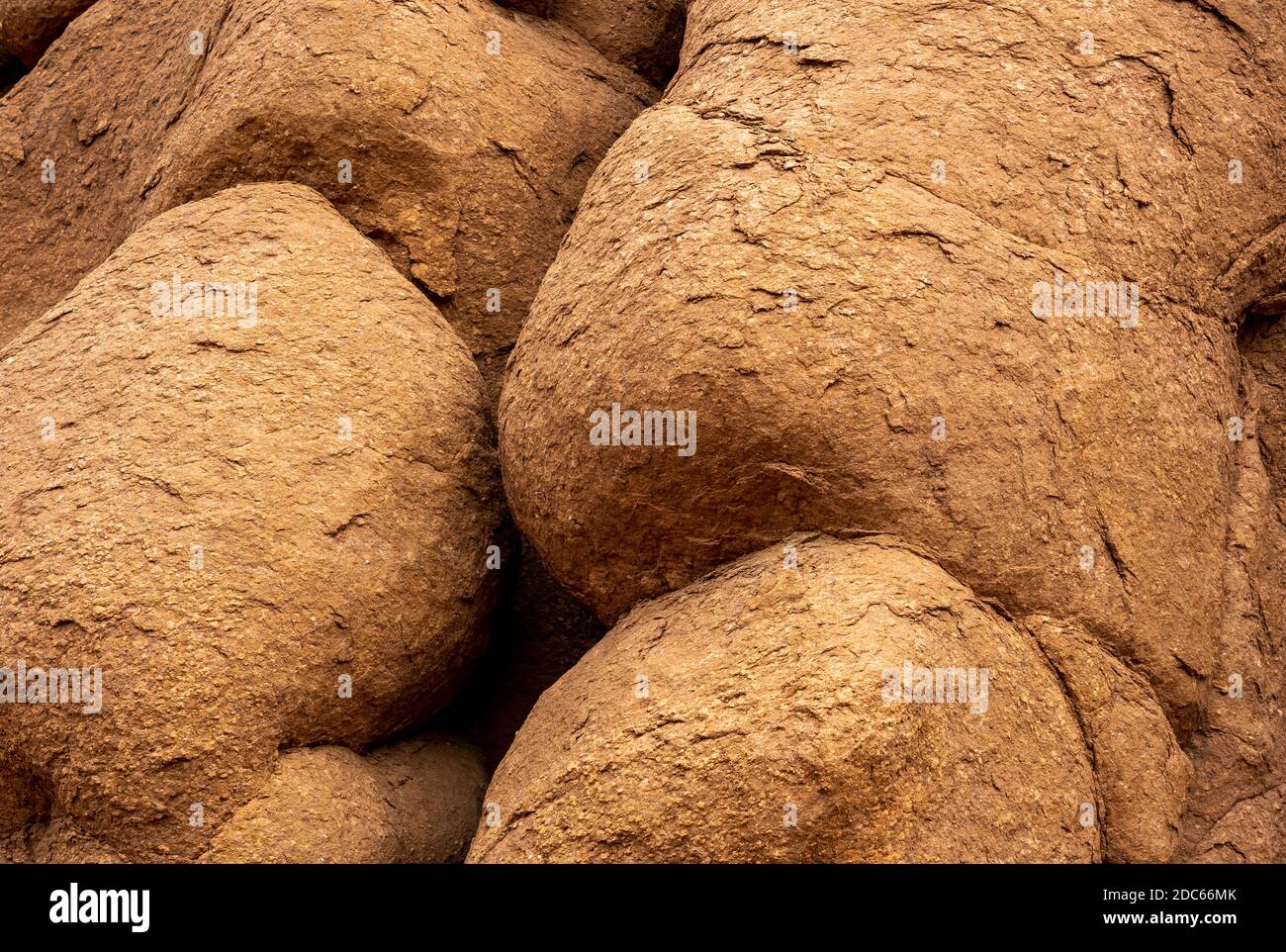 Orange and red rocks in Fairytale Canyon at the Issyk kul Lake in ...