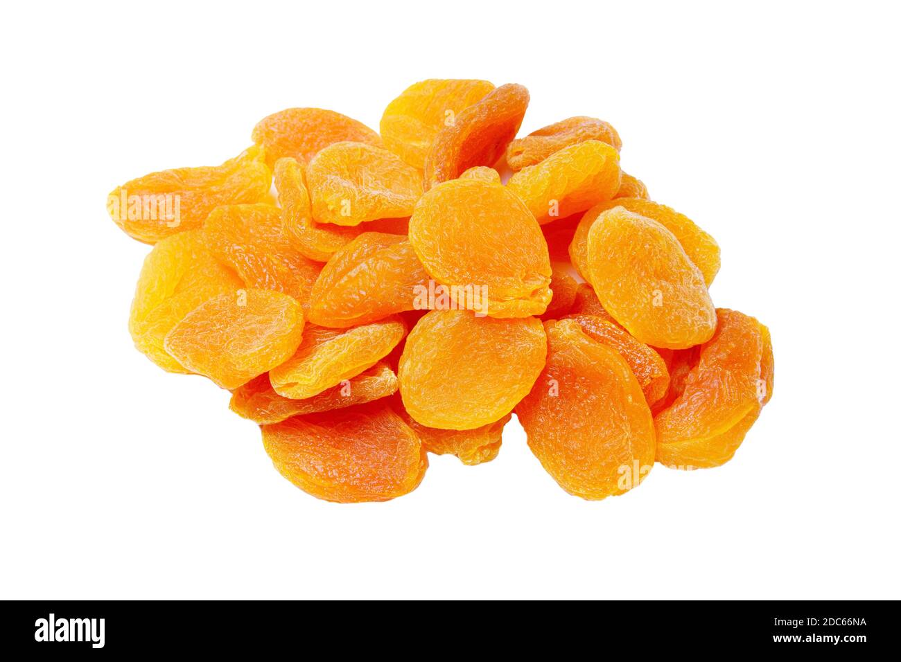 dry apricots close up isolated on white background Stock Photo - Alamy