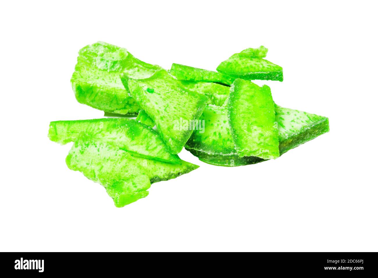 Dried pomelo close up slices on white background Stock Photo - Alamy