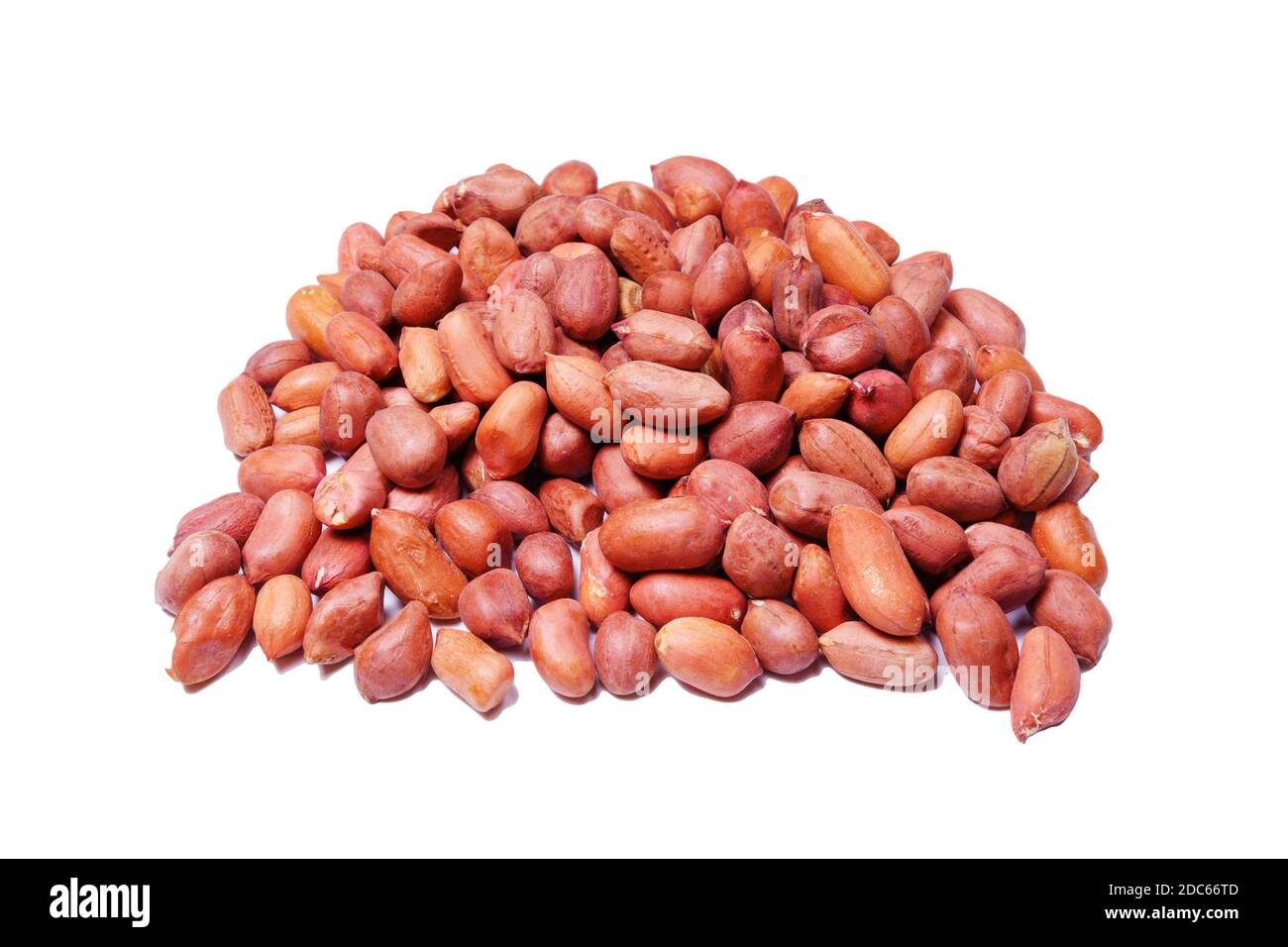 Peanuts, for background. Uncleaned peanuts isolated on white background ...