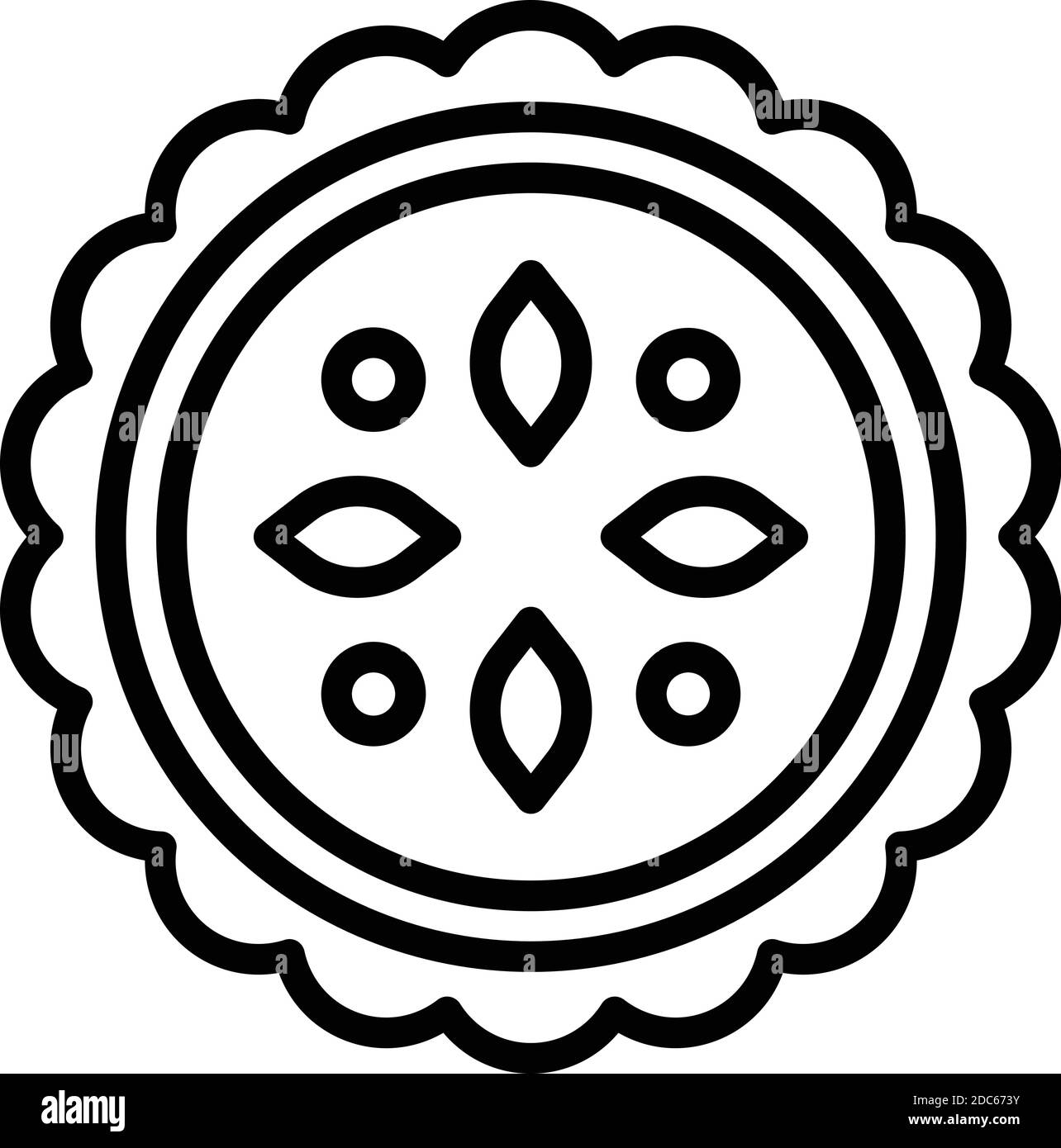 Pie Top View Pattern