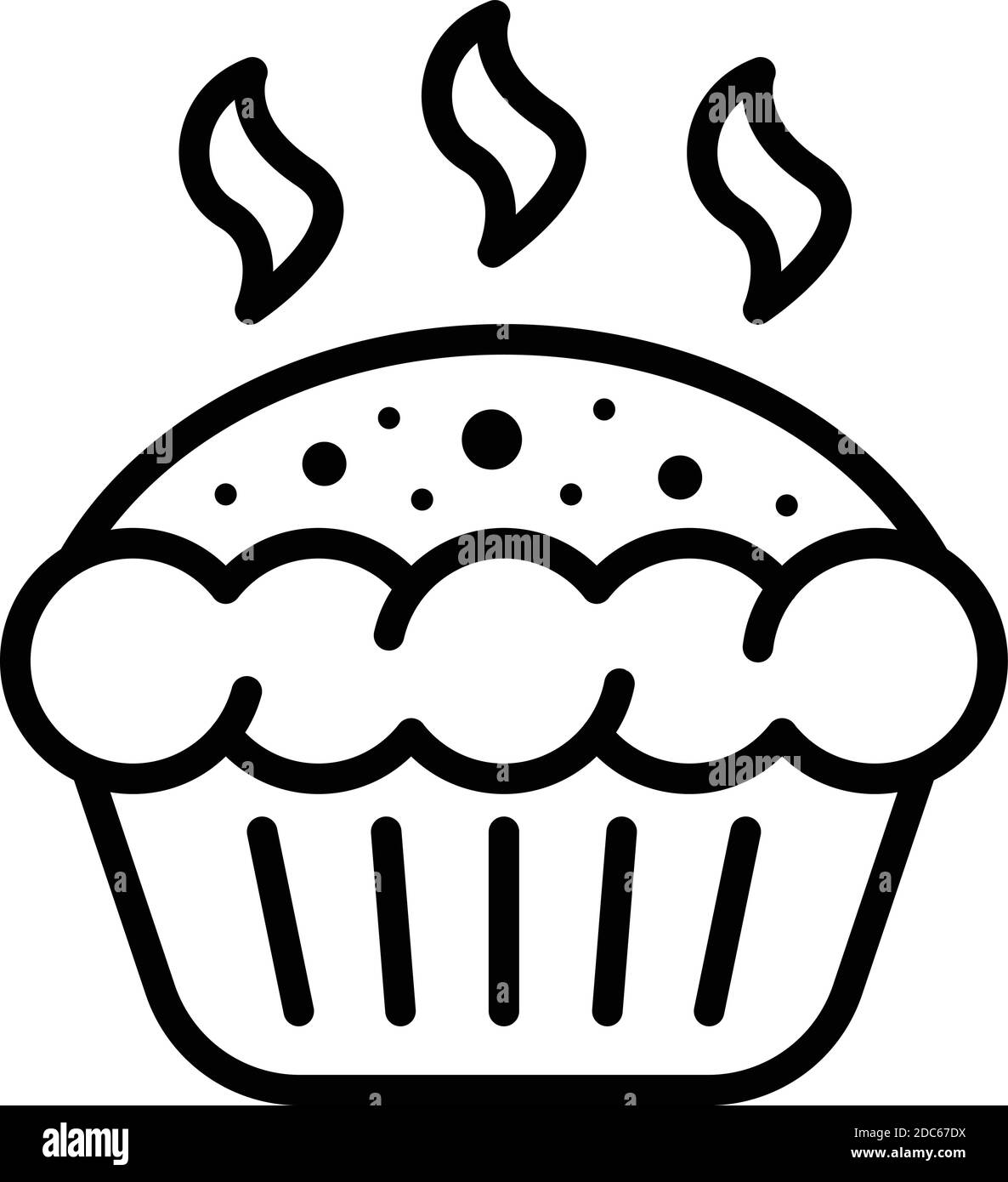 Hot Apple Pie Icon Outline Hot Apple Pie Vector Icon For Web Design Isolated On White